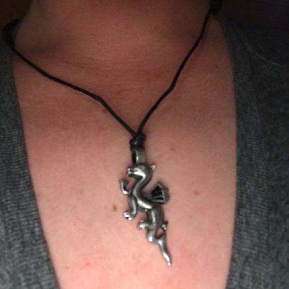 Jewelry | Pewter Dragon Pendant Adjustable Chain | Poshmark